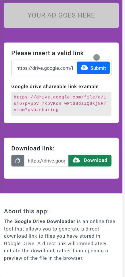 Google Drive Downloader PHP Script By BabeJohn Codester