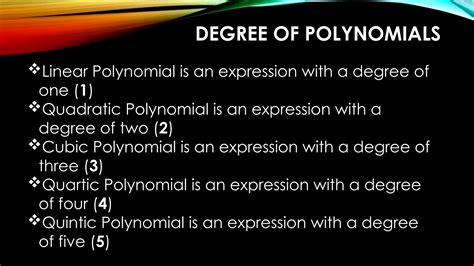Grade 10 Polynomials And Polynomial Equations Ppt Grade 10 Polynomials And Polynomial Equations Ppt