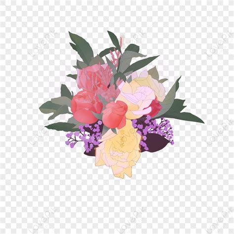 Beautiful Hand Painted Decorative Flowers Flowers Transparent Flowers