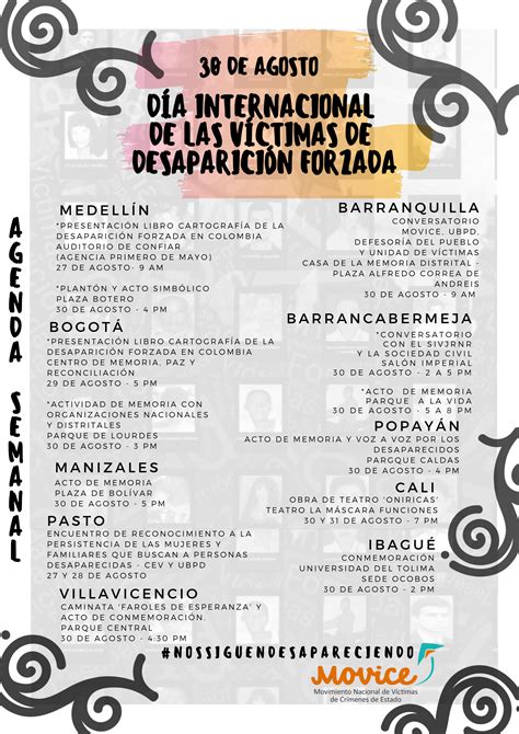 Día Internacional De Las Víctimas De Desaparición Forzada 30 De
