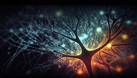 premium photo technology neural network background imagegenerative ai