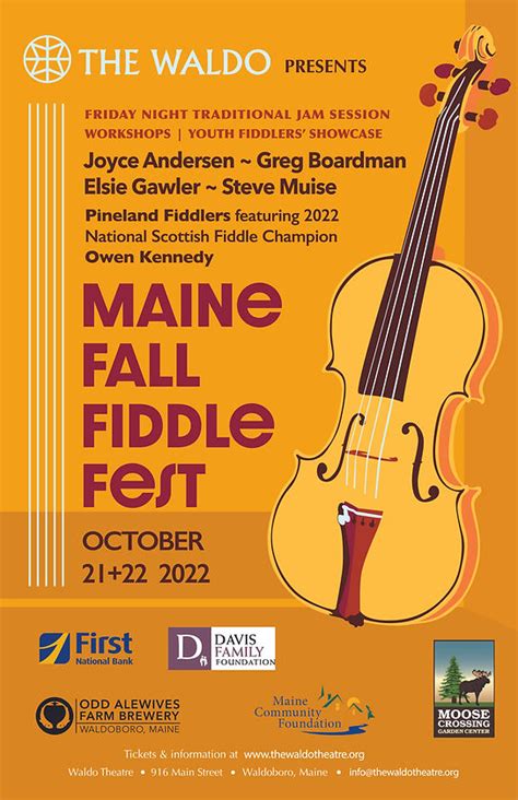 Maine Fall Fiddle Fest The Waldo Theatre
