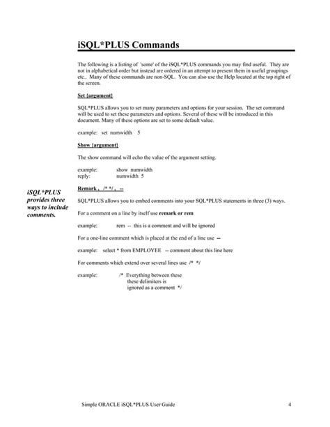 Isqlplus Command Pdf