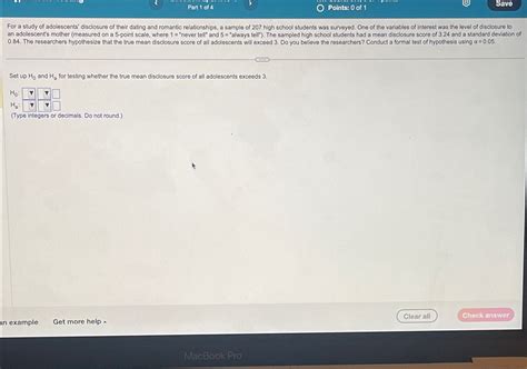 Solved Part Of Points Of SaveFor A Study Of Chegg Com
