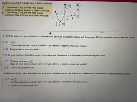 Using The Given Graph Of The Function F Find The Chegg