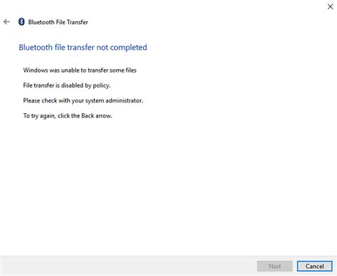 Bluetooth File Transfer Disabled By Policy On Windows 10 Super User