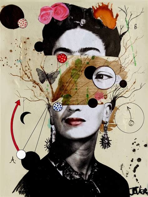 Deconstructing Frida Collage Collage Art Artwork Visual Art
