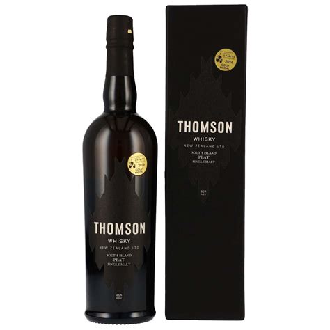 Thomson New Zealand Whisky - South Island Peat - Single Malt Whisky, 64 ...