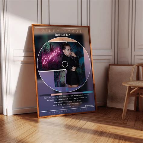 Miley Cyrus Poster Bangerz Poster Album Poster Print Album Cover Poster