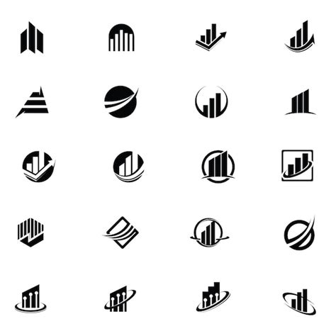 Design De Logotipo De Finanças Vetor Premium