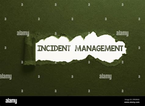 Writing Displaying Text Incident Management Internet Concept Process To Return Service To