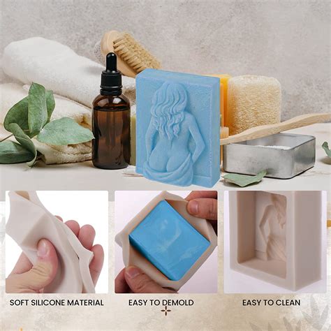 ONNPNN Sexy Lady Soap Mold Naked Girl Statue Candle Mould Human Body Silicone Mold Nude Women