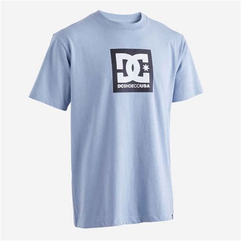 Short Sleeve T Shirt Dc Shoes Square Blue Decathlon