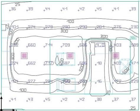 Isoline Diagram Of The Office Showing Its Illuminance For Dialux
