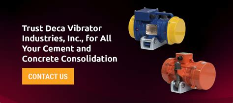 How Concrete Vibrators Work Deca Vibrator Industries Inc