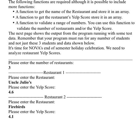 Requirements This Program Assesses Your Ability To