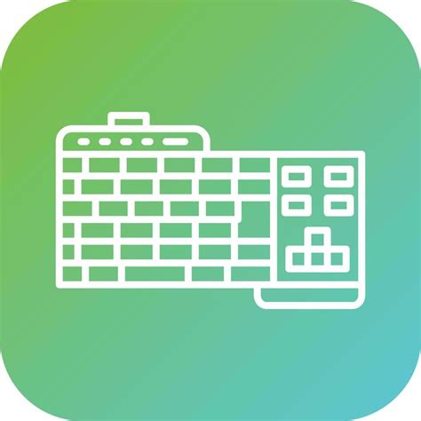 Gaming Keyboard Vector Icon Style 22292412 Vector Art At Vecteezy