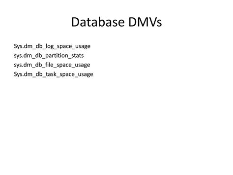 Dmvs And Performance Monitor In Sql Server Pptx Operating Systems Computer Software And