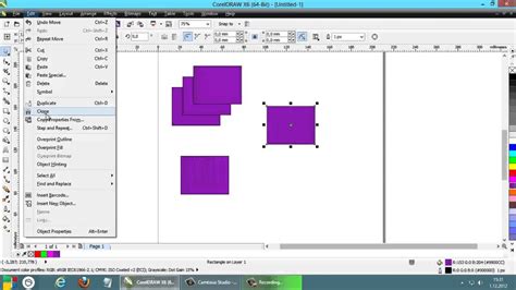 Corel Draw Duplicate Clonekopya Alma Işlemi Youtube