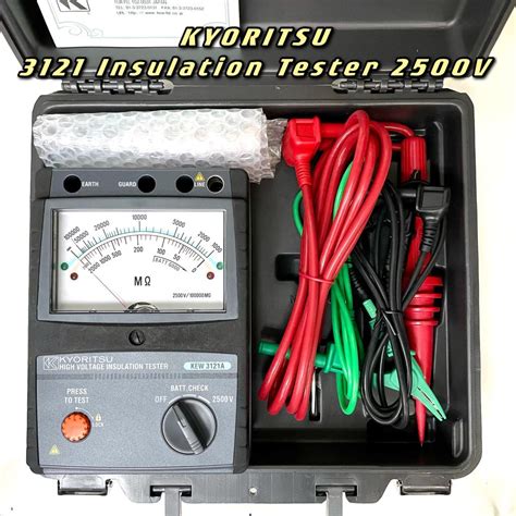 Kyoritsu 3121 Insulation Tester 2500v Made In Japan Shopee Malaysia