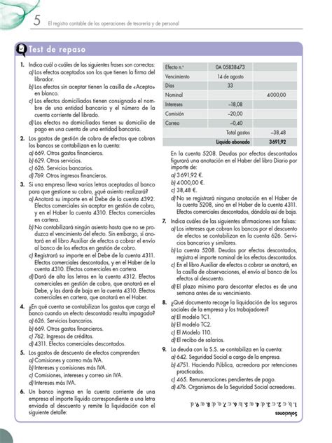 Unidad 6 Test De Repaso Pdf Bancos Sector Privado