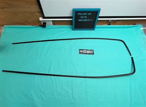 1970 1972 Abody Chevrolet Chevelle Upper Drip Rail Moldings Black