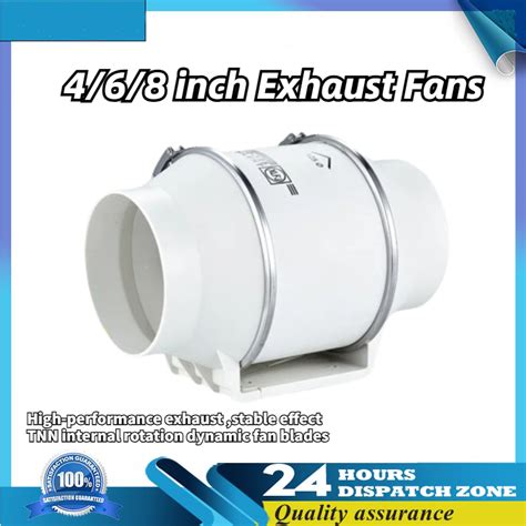 4 5 8inch 220v Exhaust Fan Silent Inline Pipe Duct Fan Bathroom