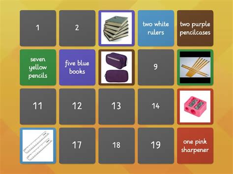 Babe OBJECTS MEMORY GAME Matching Pairs