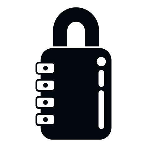 Cipher Padlock Icon Simple Vector Data Encryption 17326540 Vector Art