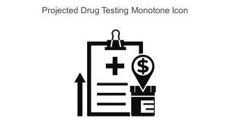 Projected Drug Testing Monotone Icon In Powerpoint Pptx Png And Editable Eps Format PPT Presentation