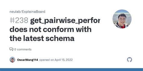 Get Pairwise Performance Gap Does Not Conform With The Latest Schema