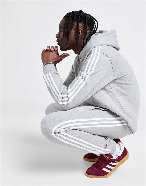 Grey Adidas Originals 3 Stripes Fleece Joggers Jd Sports Ireland