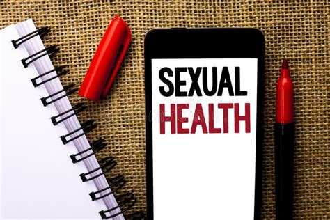 Handwriting Text Sexual Health Concept Meaning Std Prevention Use