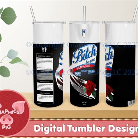 Bitch Be Gone Tumbler Wrap Etsy Australia
