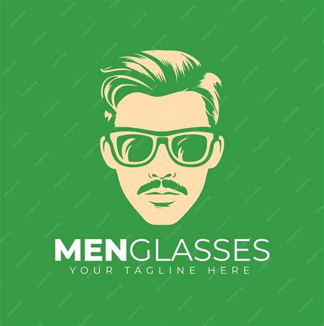 Premium Vector Man Glasses Logo Design
