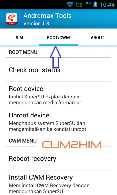 Cara Root Dan Install CWM Dengan Andromax Tools Cum2him