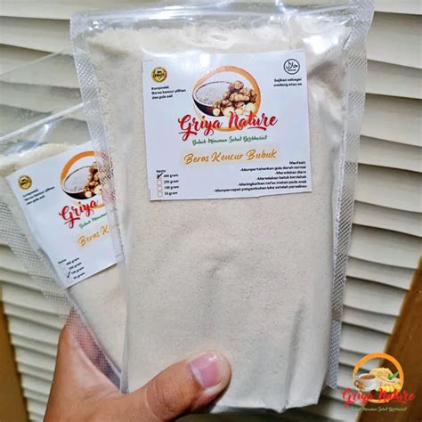 PROMO COD Minuman Beras Kencur Bubuk Instant 460 Gr Griya Nature