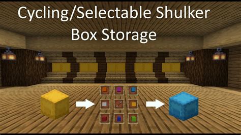 Swappable Shulker Box Storage System Array [minecraft 1 14] [tileable