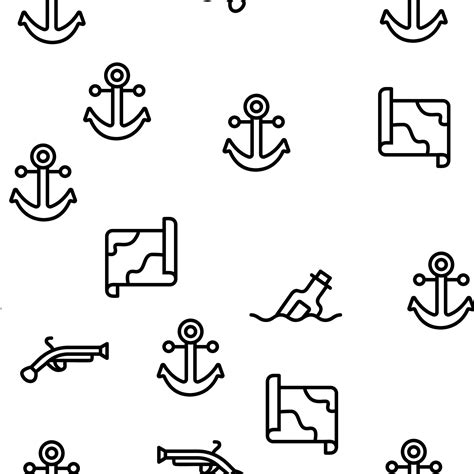 Pirate Things Vector Seamless Pattern 10302068 Vector Art At Vecteezy