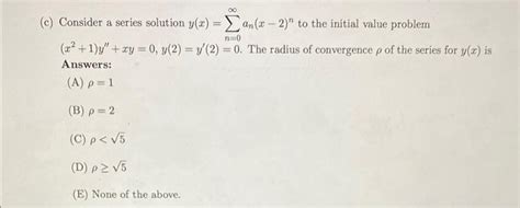Solved The Correct Answer Is C I Just Don T Know How To Get Chegg Com