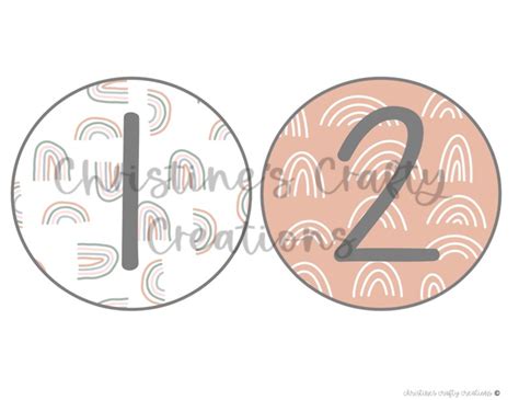 Boho Table And Cubby Numbers Etsy