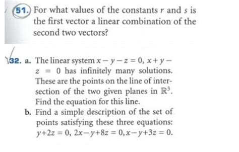 Solved For What Values Of The Constants R And S Is The Chegg