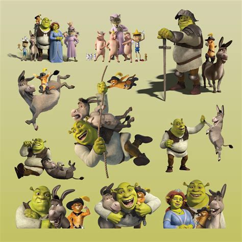 Shrek Png Bundle Digital Download Etsy Uk Shrek Png Personnages
