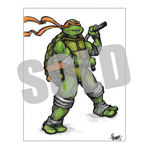 Michelangelo Tmnt Original Art — Spectral Void Comics And More
