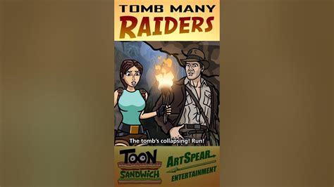 Lara Croft Schools Indiana Jones Toon Sandwich Funny Tombraider