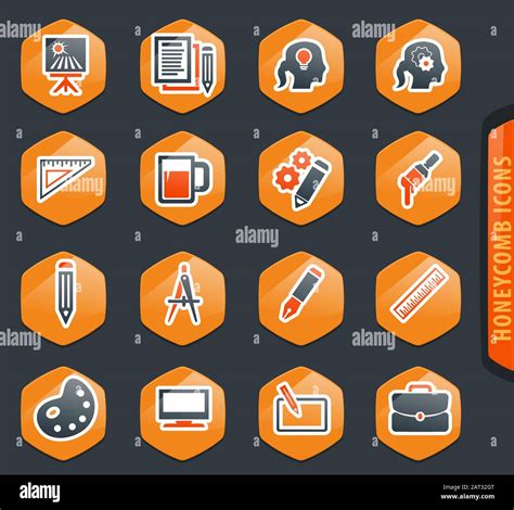 Creative Process Icons Set Stock Vector Image Art Alamy