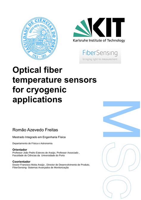 Pdf Optical Fiber Temperature Sensors For Cryogenic Applications