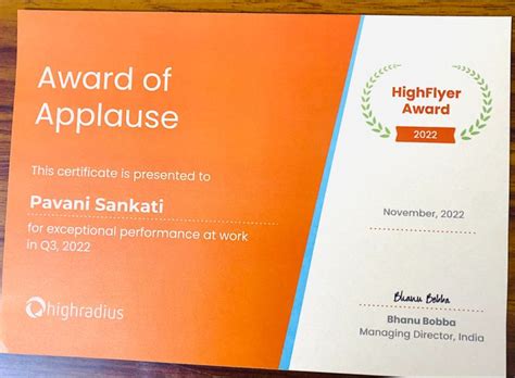 Pavani Reddy On Linkedin So Much Honoured To Receive The Highradius