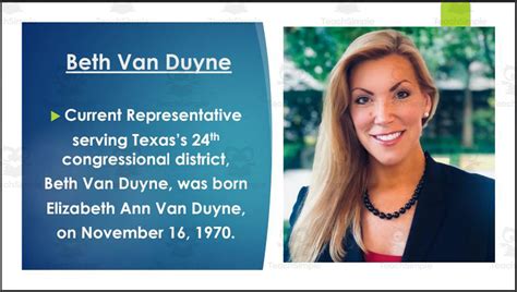 U S Representative Beth Van Duyne Tx 24th Bio Ppt By Teach Simple