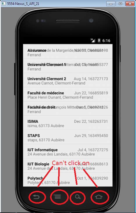 android - Can't click on emulator's buttons - Stack Overflow